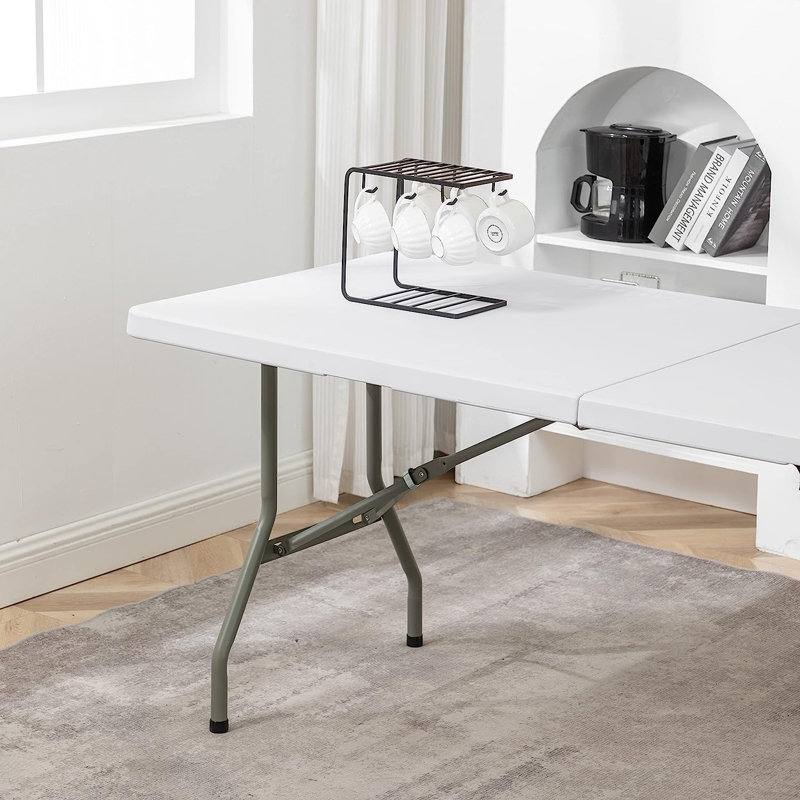 Famis Corp 72'' Plastic Rectangular Portable Folding Table | Wayfair